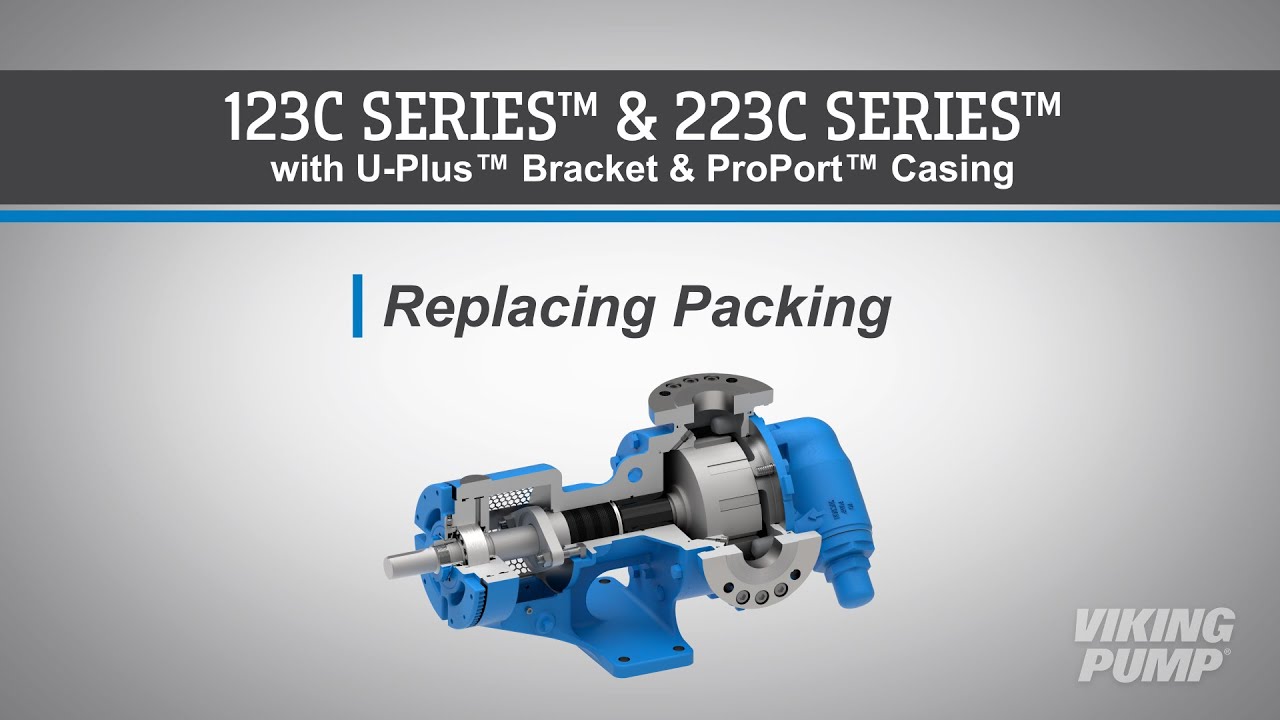 Replacing Packing - 123C & 223C Series™ #vikingpump #gearpump # ...