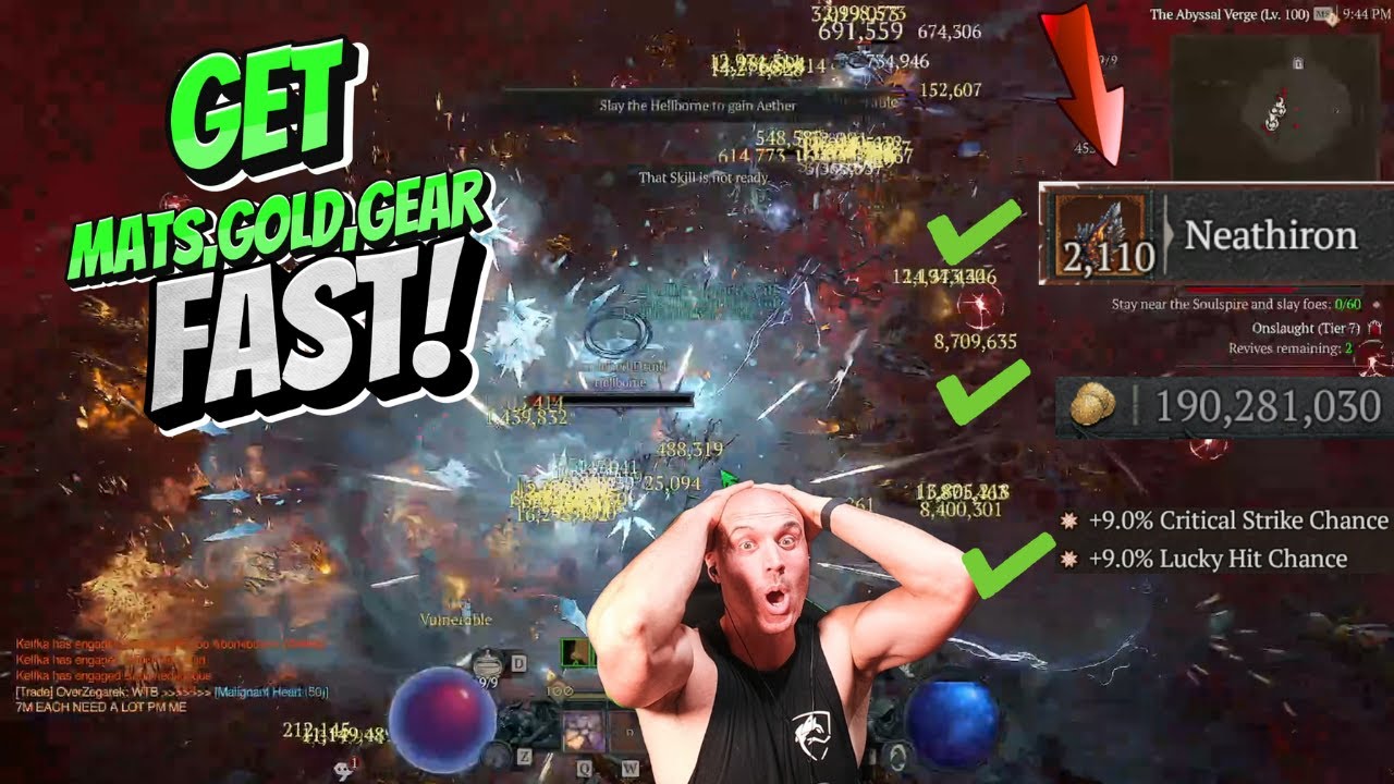 The BEST way to Farm INFERNAL HORDES for NEATHIRON, GOLD, GAs, GEMS, XP ...