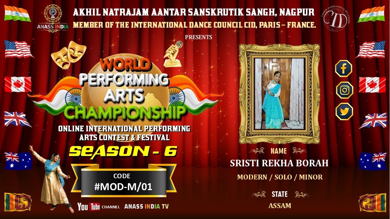 SRISTI REKHA BORAH (ASSAM) CODE #MOD-M/01, ANASS INDIA. - YouTube