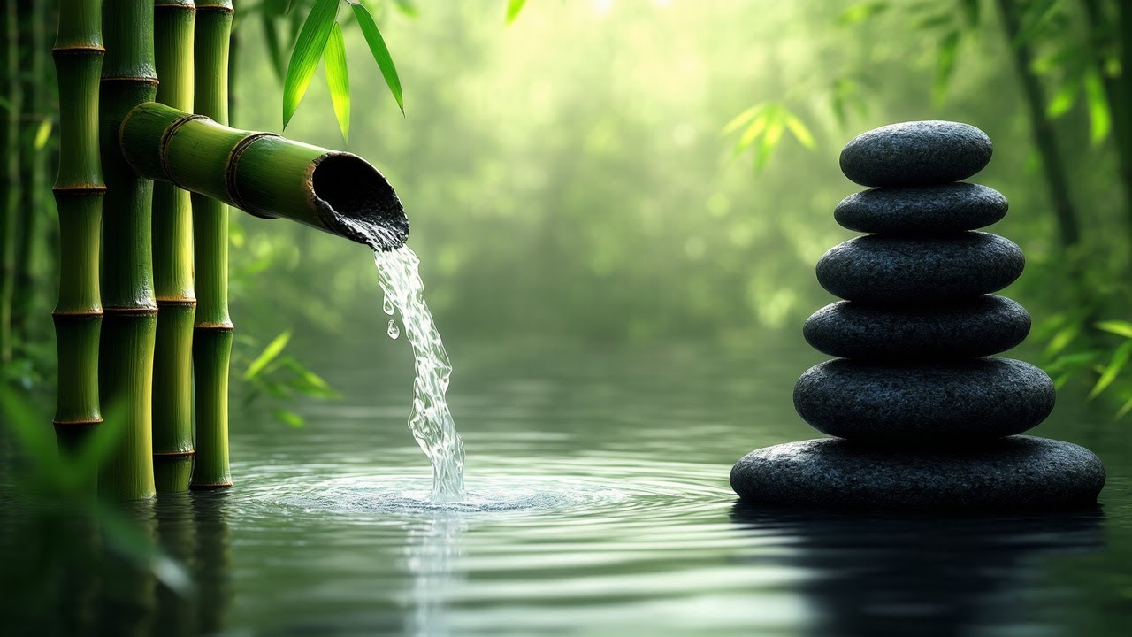 Gentle Bamboo Stream | Relaxing Nature Ambience for Calm & Focus - YouTube