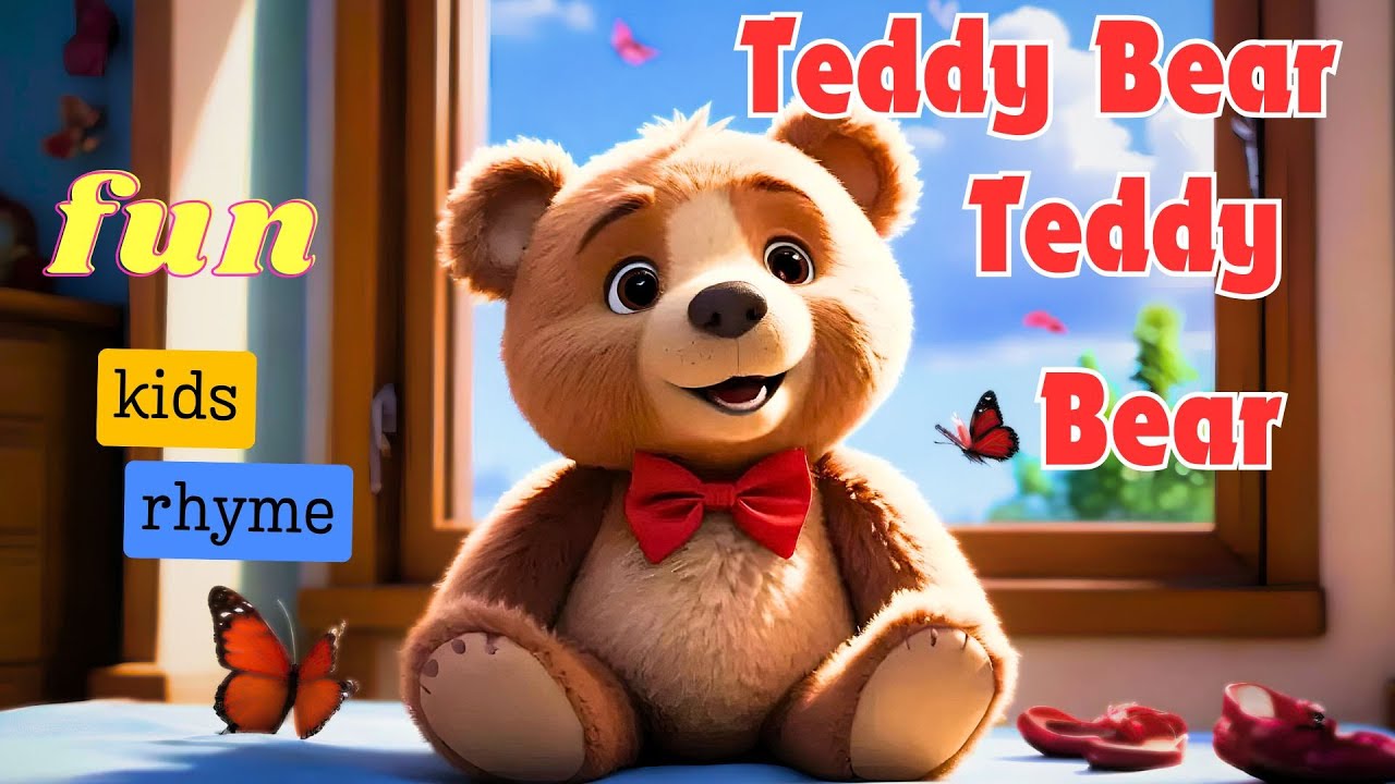 Teddy Bear Teddy Bear turn around l 3D English Nursery rhyme song for ...