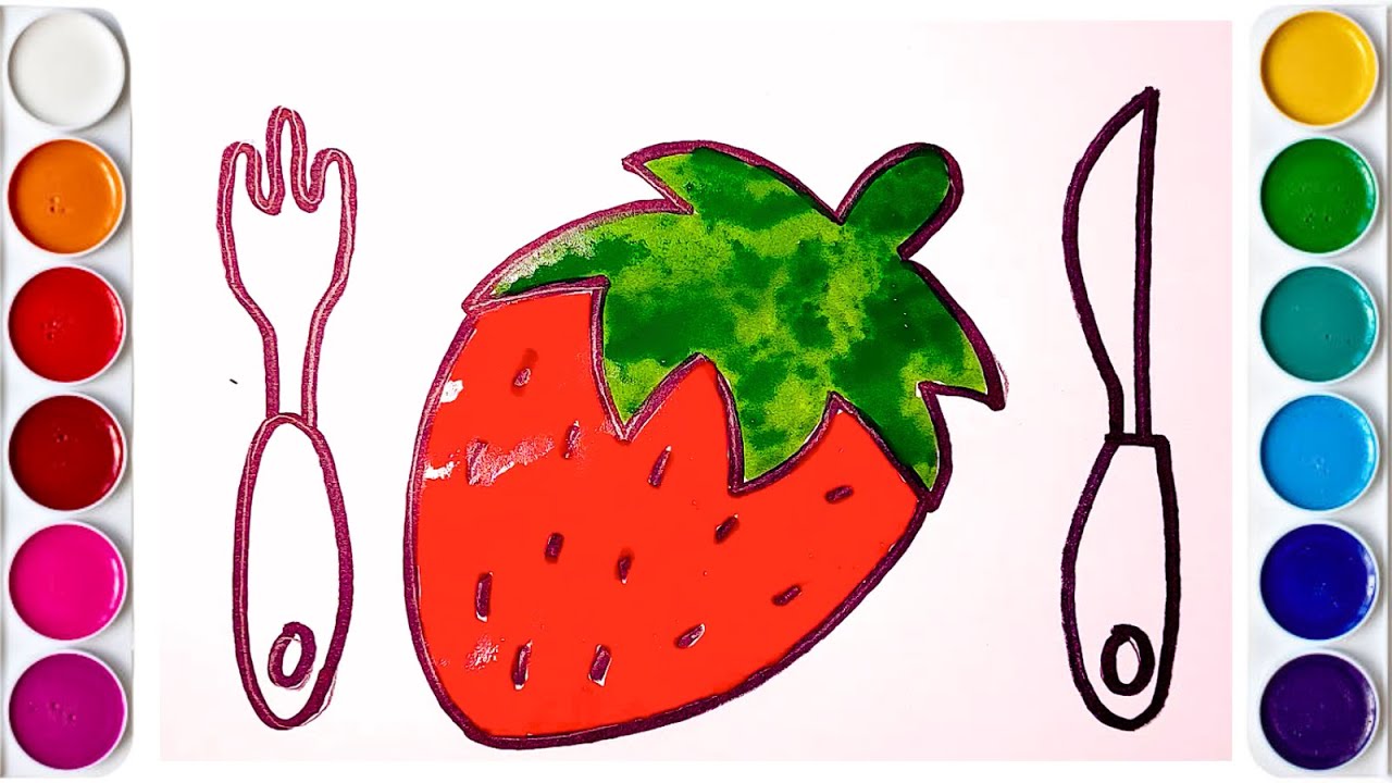 HOW TO DRAW CUTE AND EASY BERRY| Easy drawing for kids - YouTube