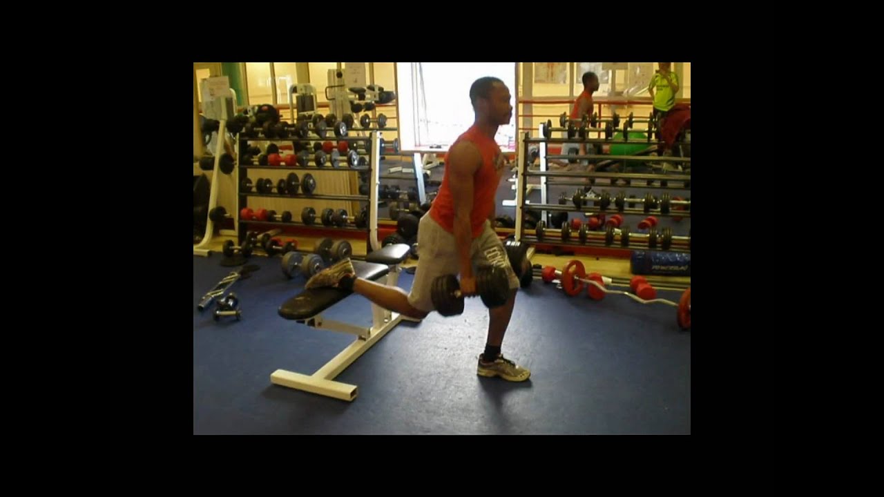 weight training for sprinting - split squat - YouTube