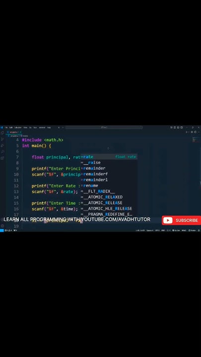 Simple Interest And Compound Interest Coding Programminginc Learncoding Programmingtutorial