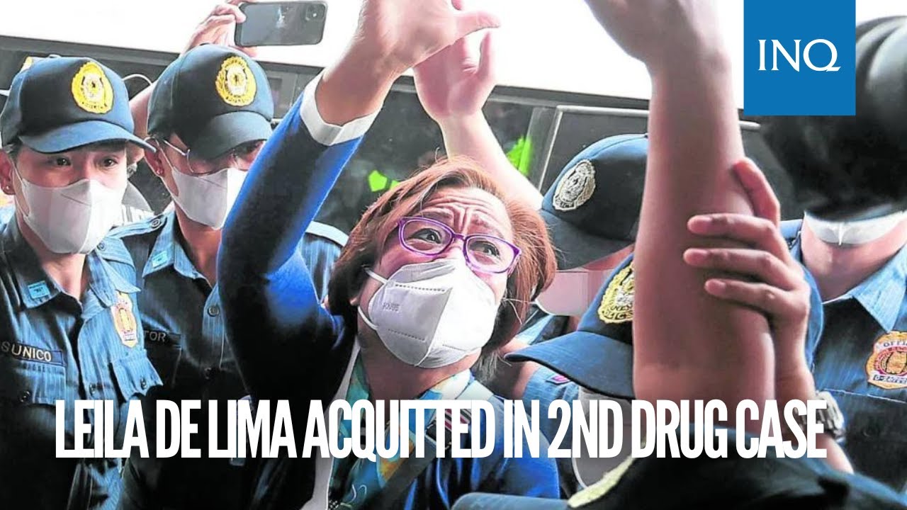 Leila de Lima acquitted in 2nd drug case - YouTube