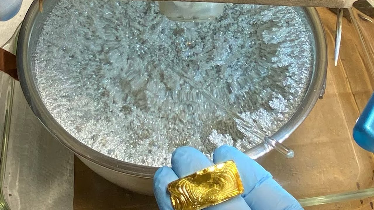 EP016 Silver Cell Day 8 With Gold Bar Pour - YouTube