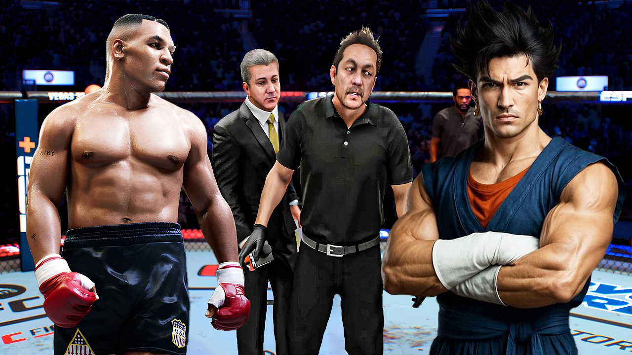 Mike Tyson vs. Father Goku Fighter (EA Sports UFC 4) - YouTube