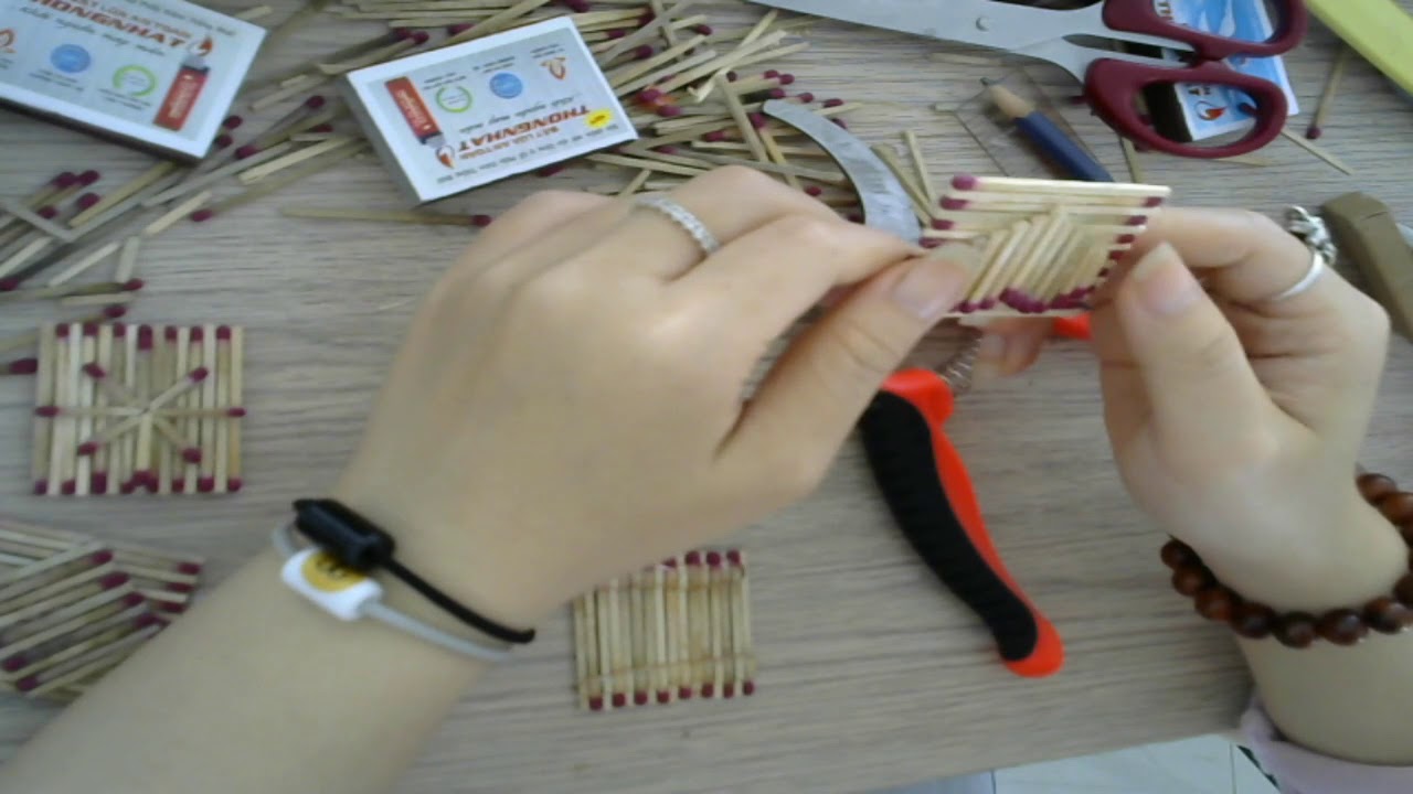 Guide you to make handmade things with matchsticks - YouTube