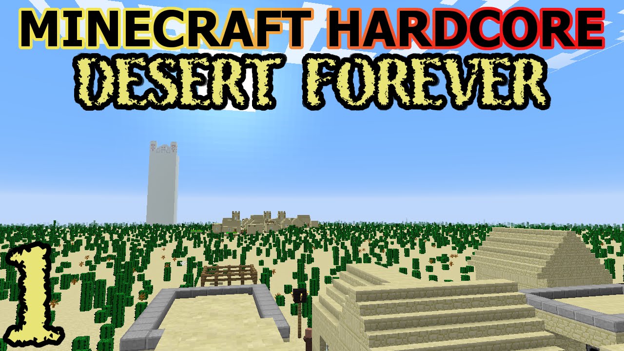 No Wood? - Minecraft Hardcore: Desert Forever - Episode 1 - YouTube