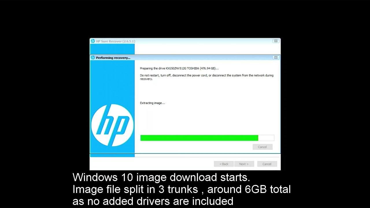 HPSure Recover with driver installed in Audit Mode before OOBE audio ...