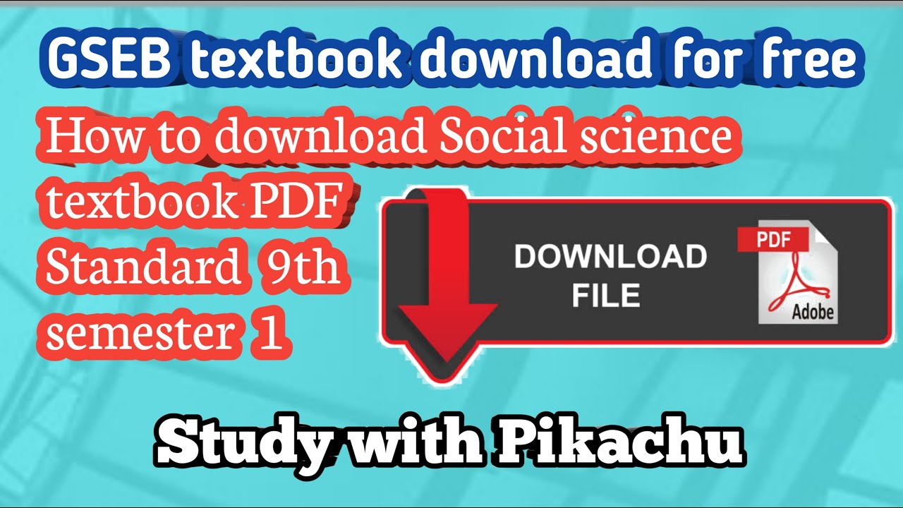 How to download Social science textbook PDF for free Std 9 # ...