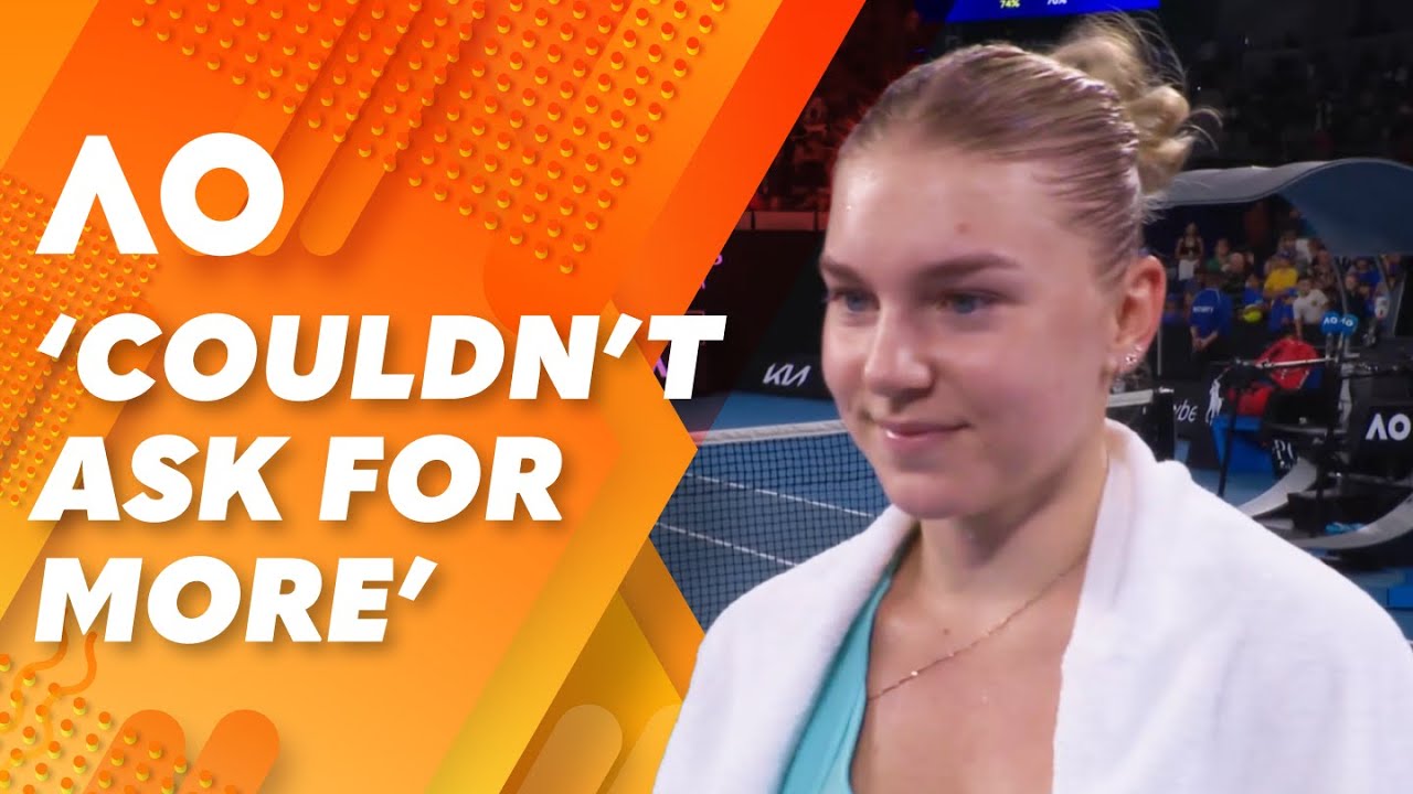 Maria Timofeeva is left speechless after defeating Caroline Wozniacki ...