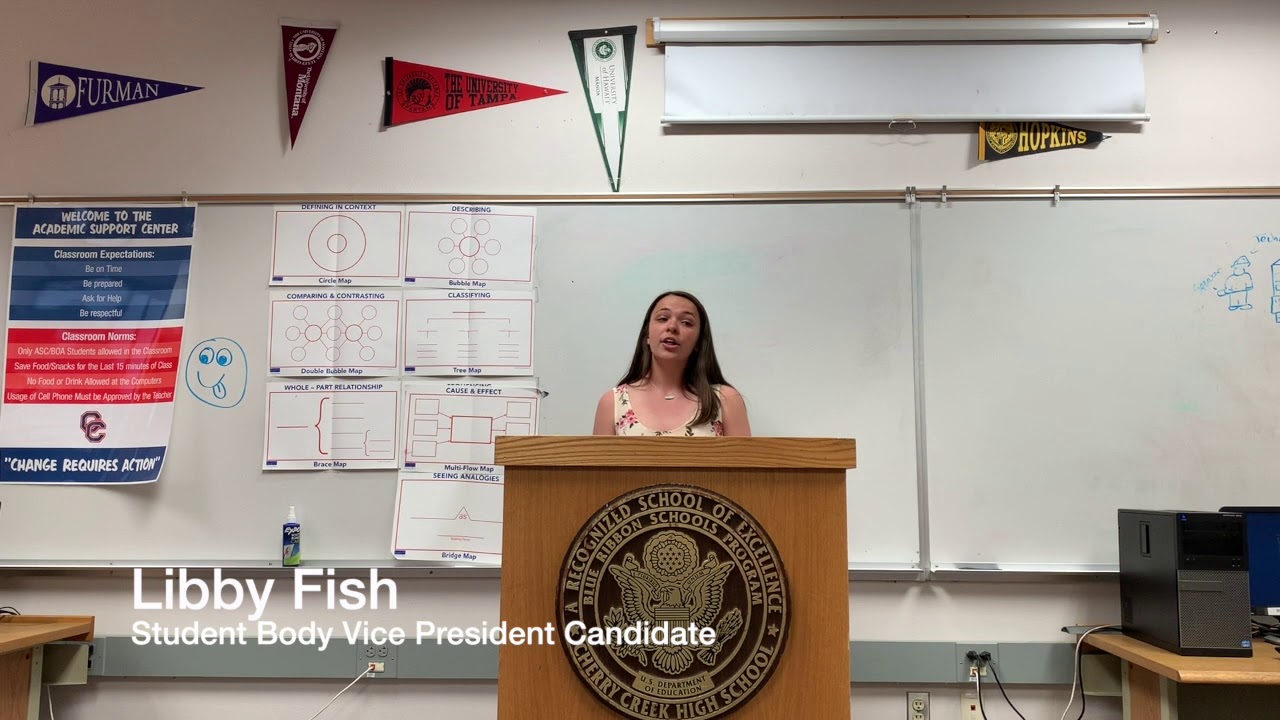 Libby Fish - Student Body Vice President - YouTube