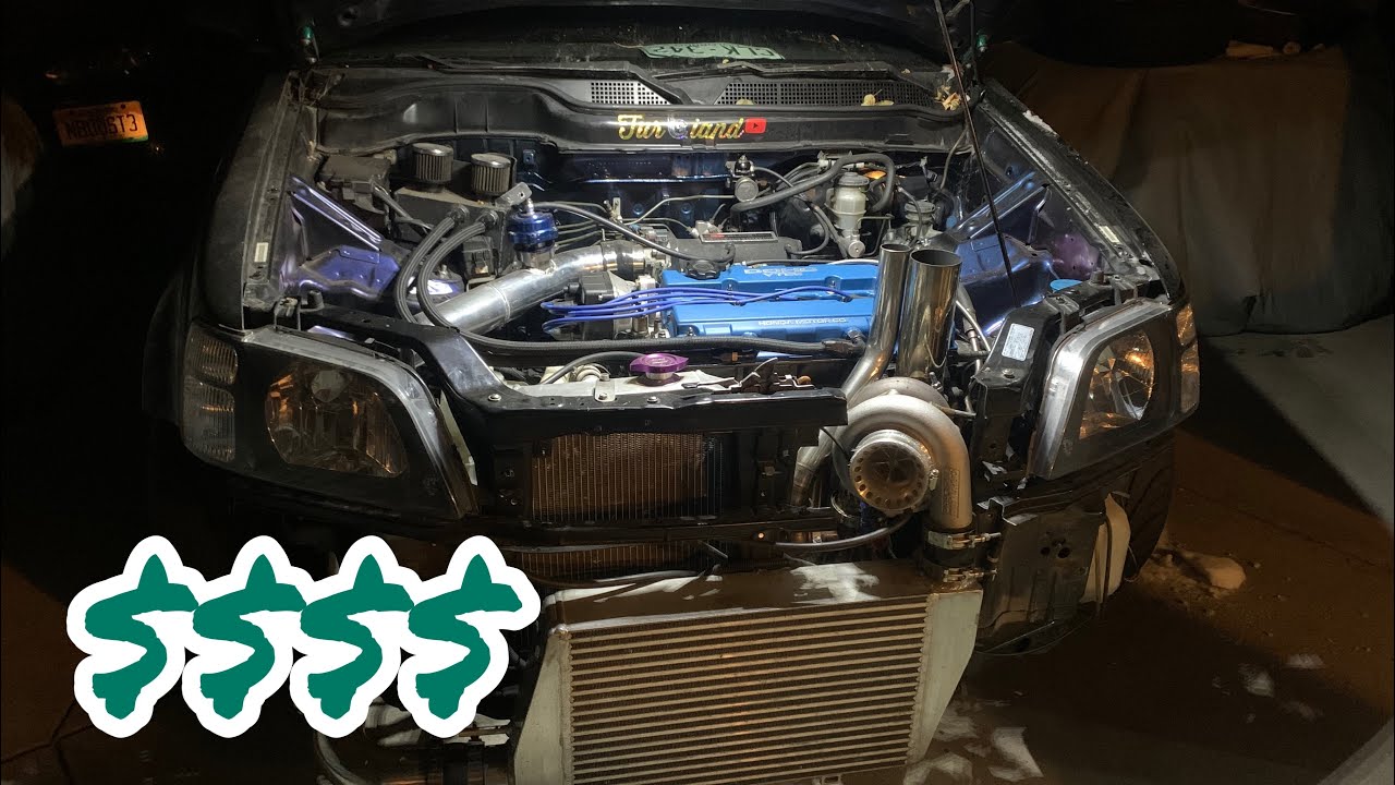 wat it cost me to get the 700 b18c1 turbo crv awd - YouTube