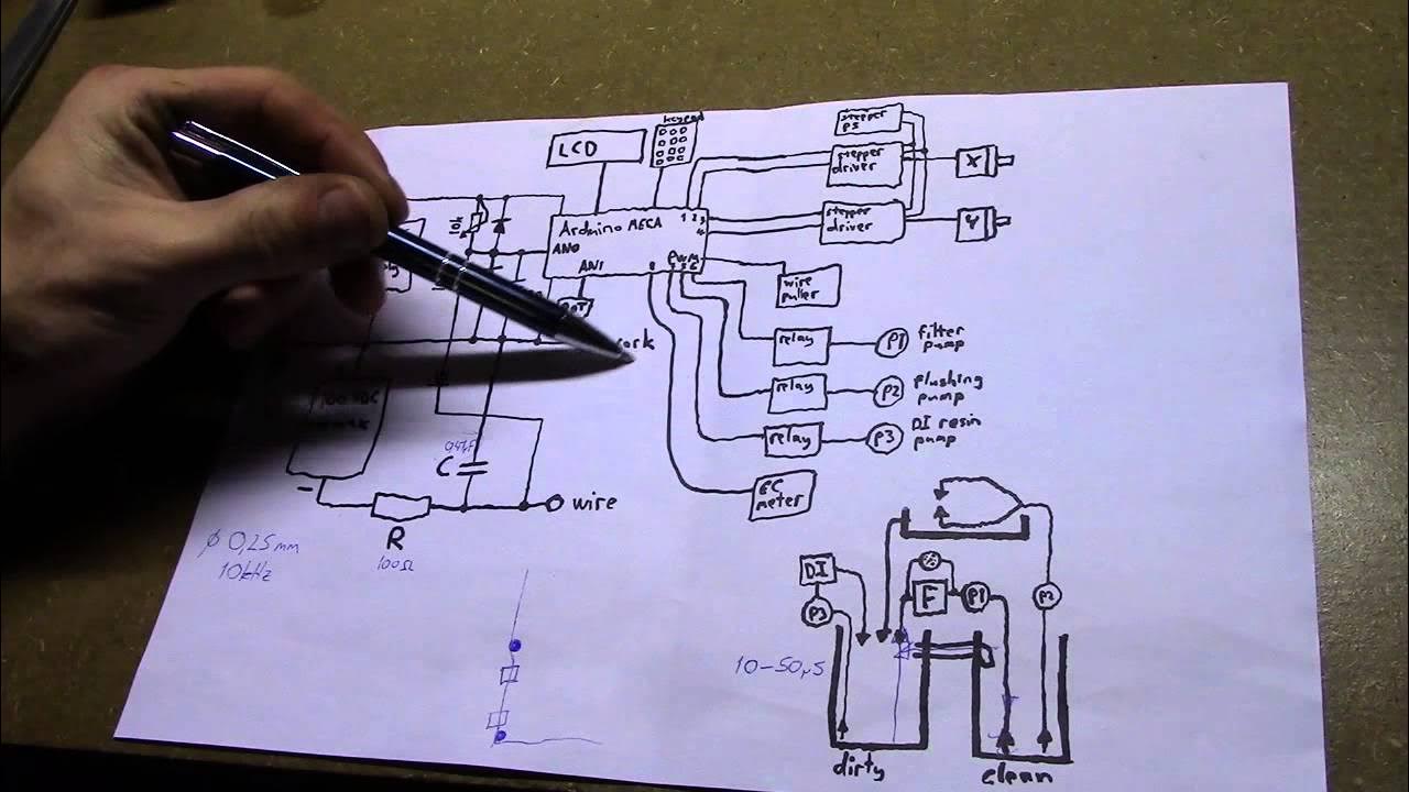 Arduino wire EDM schematic explanation - YouTube
