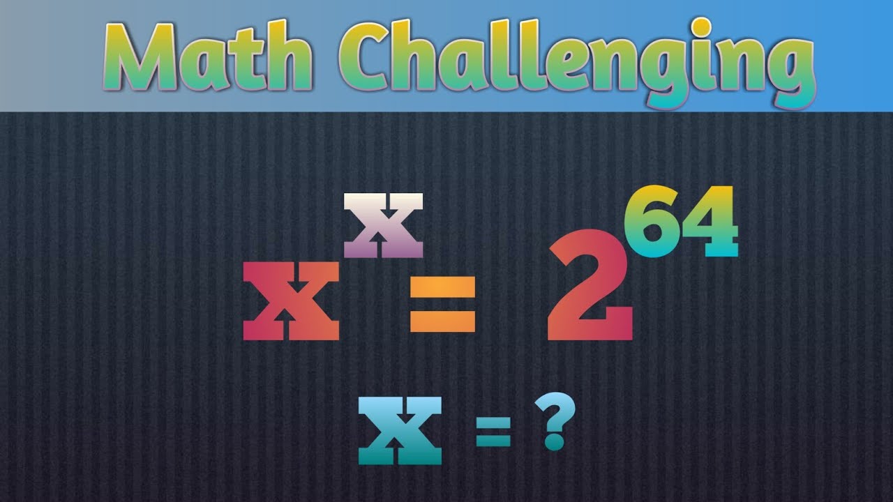 Math Challenge || How to solve you ||#matholympiad - YouTube