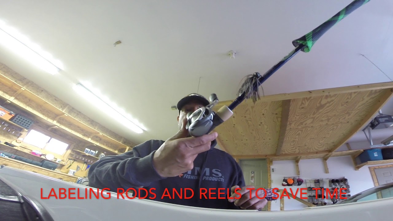 Labeling your rods and reels for time management - YouTube
