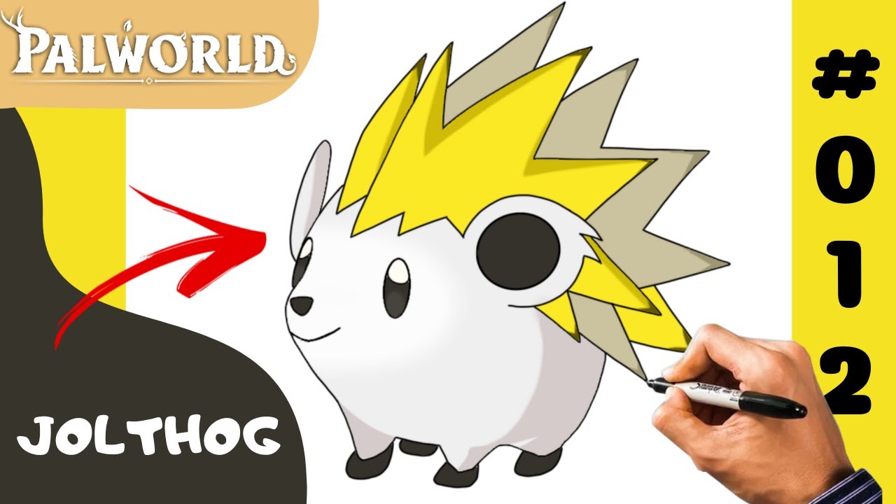 How to Draw JOLTHOG from PALWORLD - YouTube