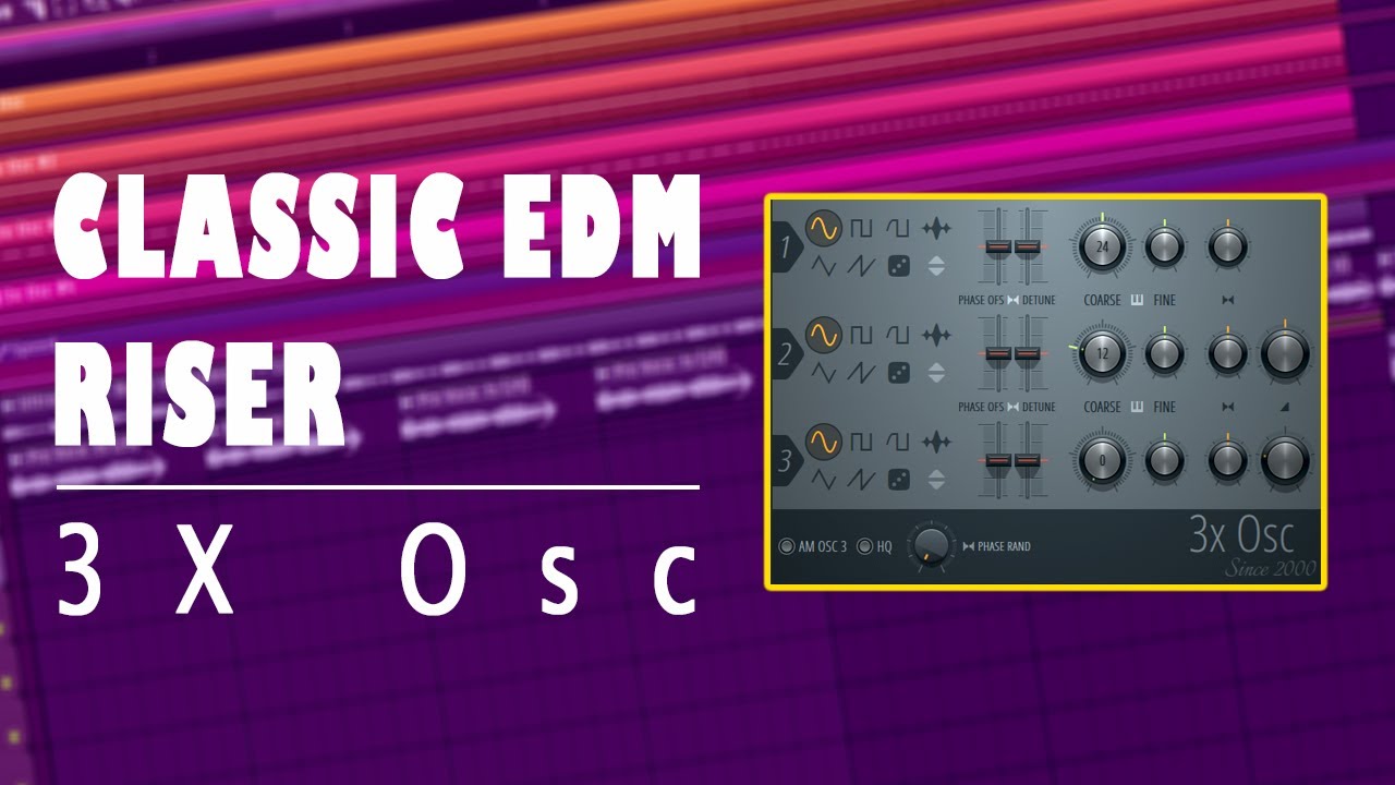 Classic EDM Riser | 3X Osc only - YouTube