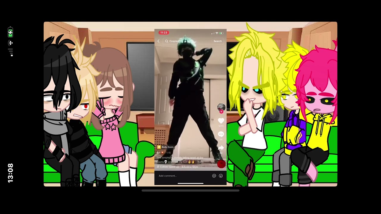 Mha react to deku dancing ||emotionless denki AU|| - YouTube