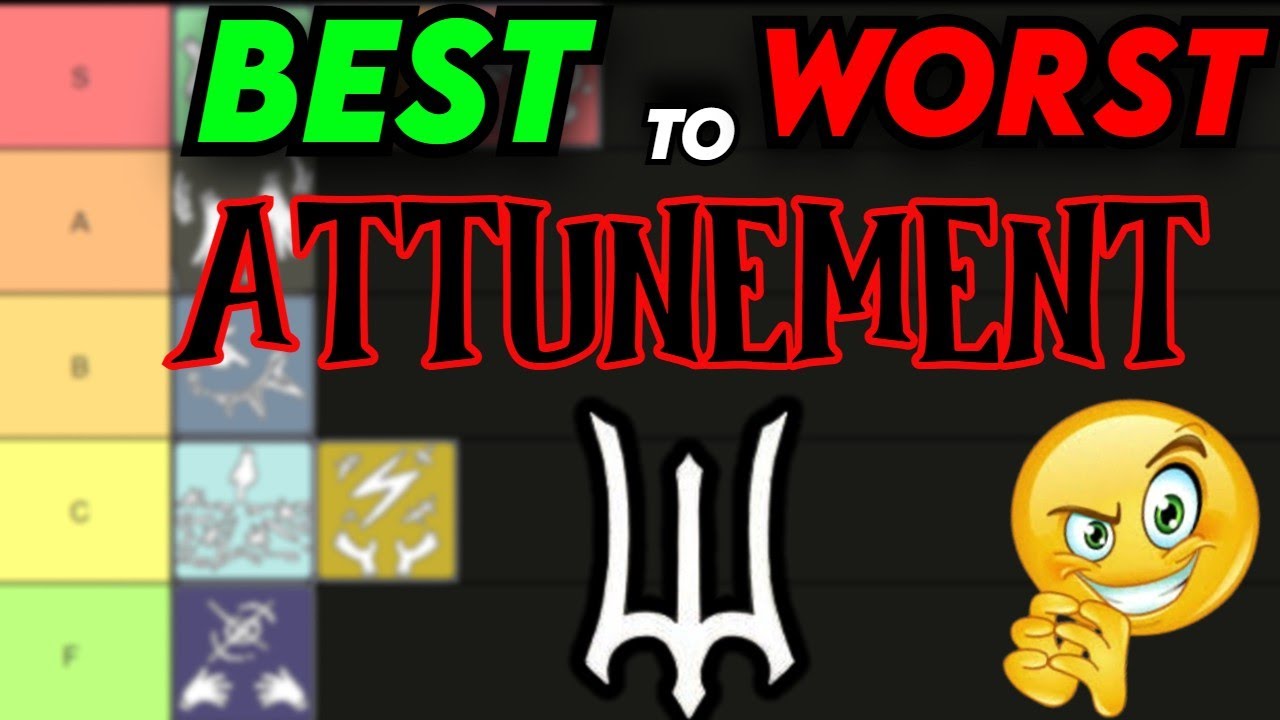 The BEST Deepwoken ATTUNEMENT Tier List... - YouTube