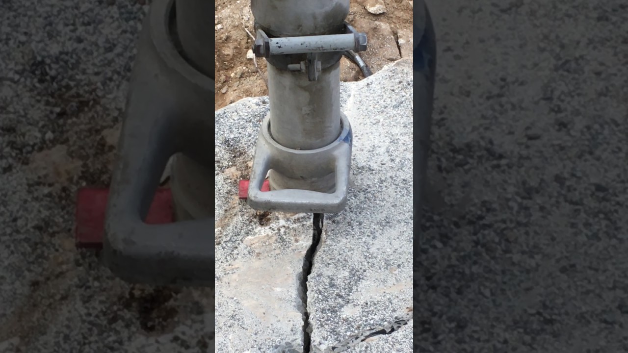 Concrete Block Splitting video g - YouTube