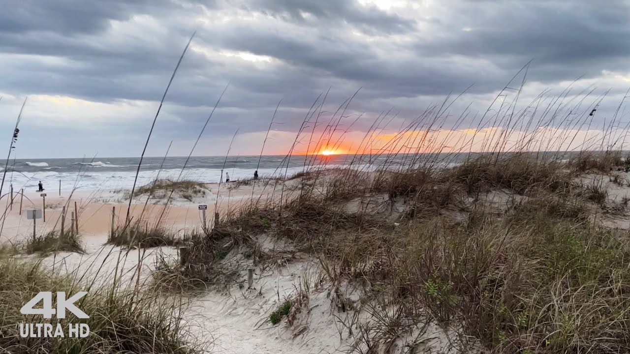 A Cold Walk on the Beach - Stunning 4K Morning Footage You've NEVER ...