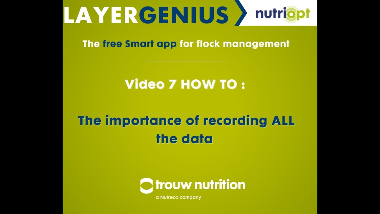 LayerGenius - Video 7 - How is the importance of recording ALL the data ...
