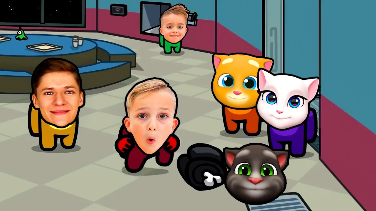 Talking Tom & Vlad and Niki & Brohacker - Among Us Distraction Dance ...