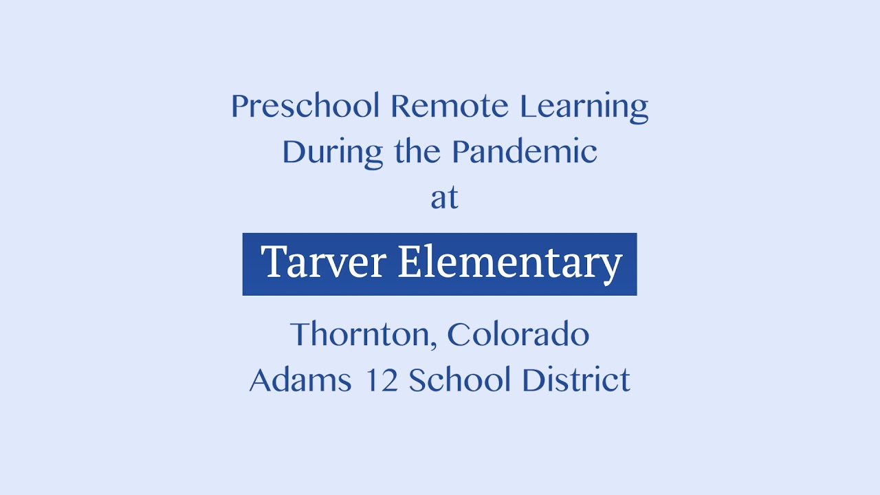 Preschool Remote Learning During the Pandemic at Tarver Elementary ...