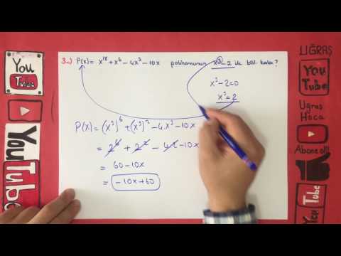 POLİNOMLARDA BİLİNMESİ GEREKEN SORULAR -1-