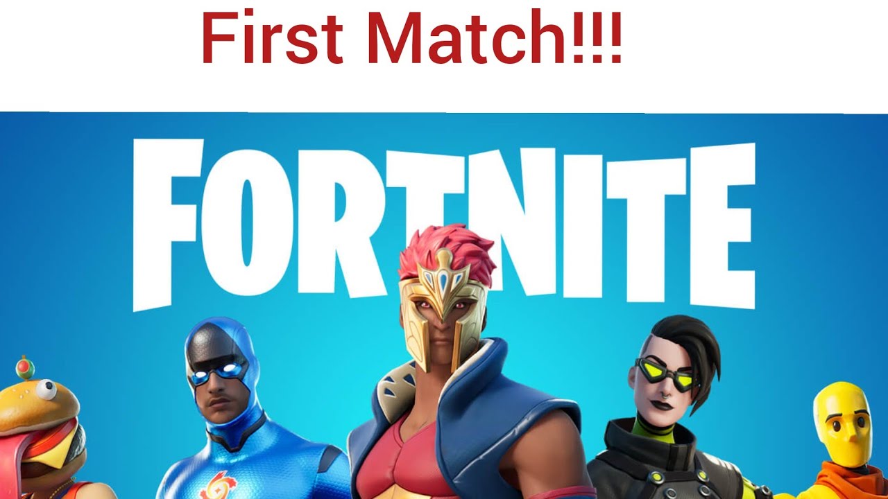 My first FORTNITE match!!! - YouTube