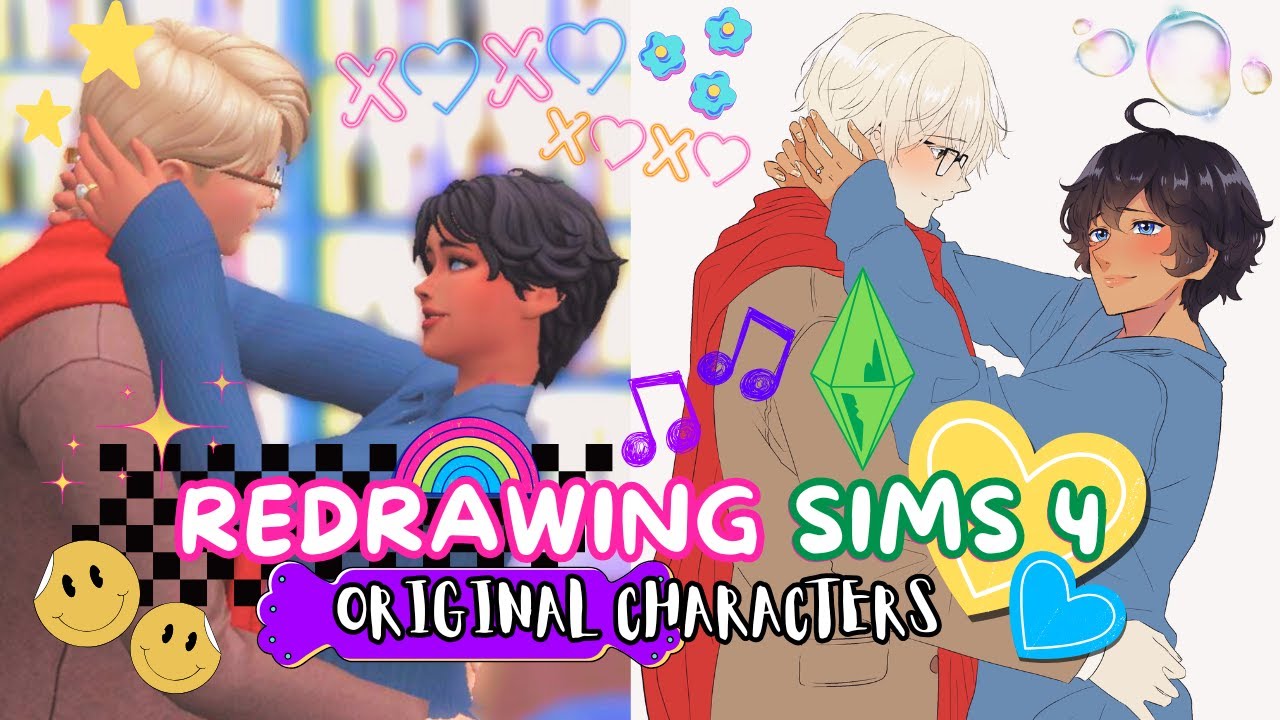 {OCs} Redrawing Sims 4 Screenies of our OCs #sims4 #screenies # ...