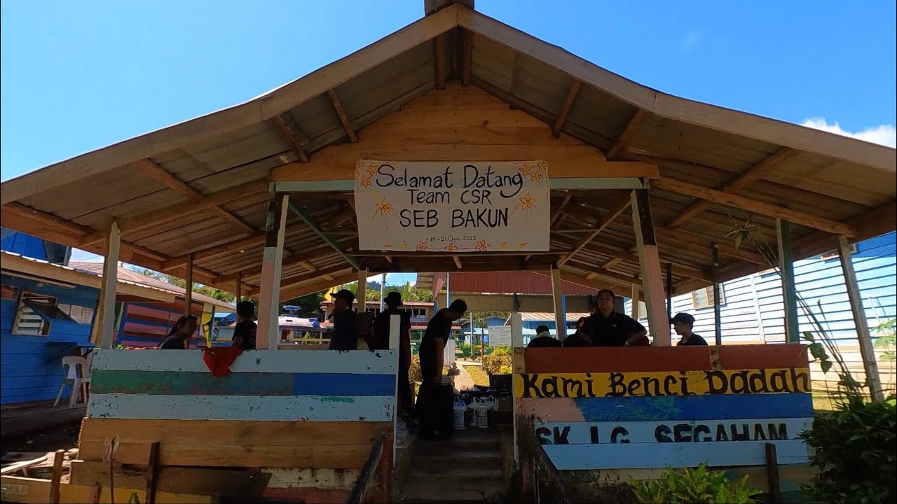 Bakun CSR Program (3D2N) at Sk Long Segaham, Belaga - YouTube