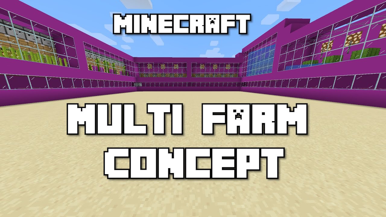 Minecraft 1.15. Multi Farm Concept. - YouTube
