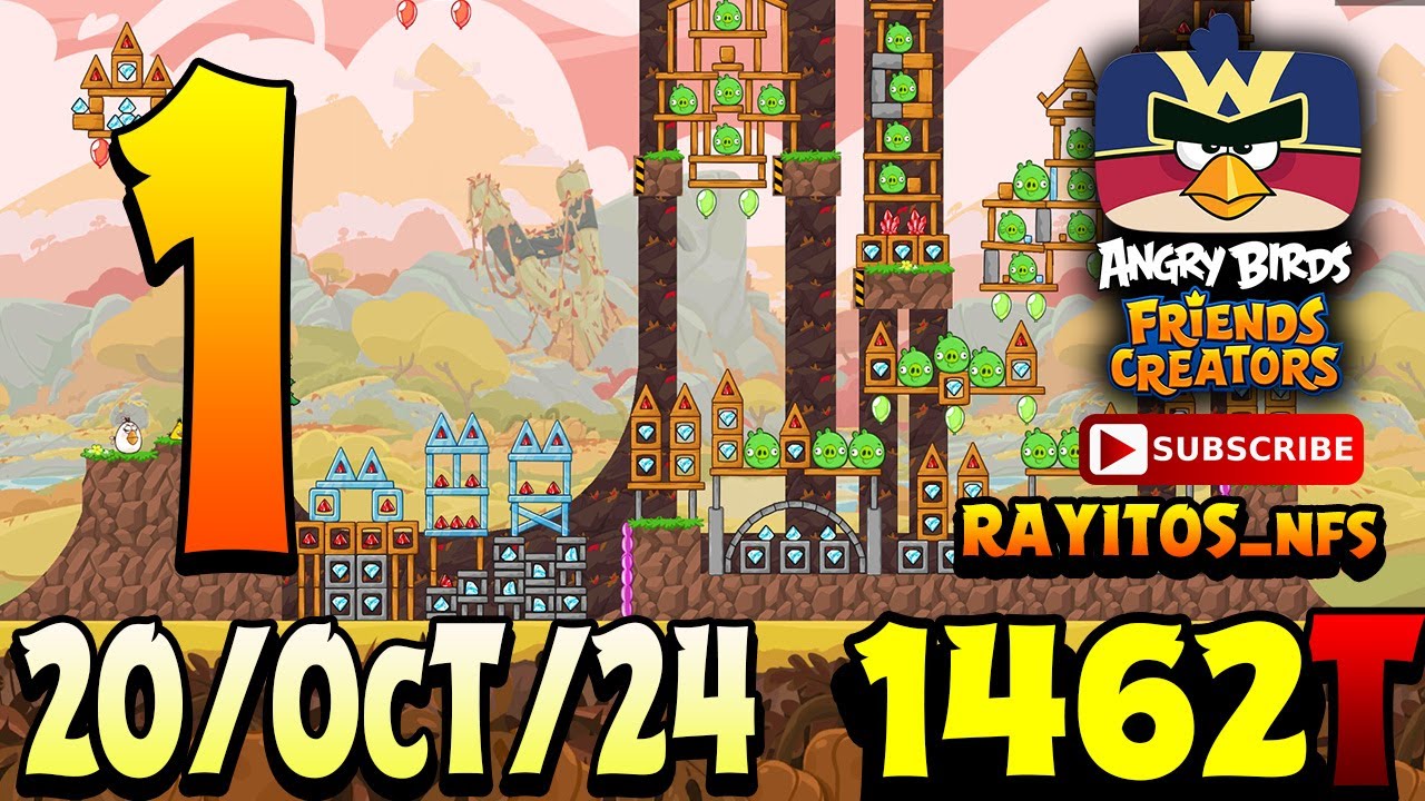 Angry Birds Friends Level 1 Tournament 1462 Highscore POWER-UP ...
