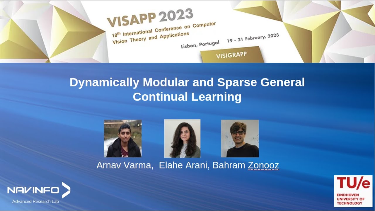 [VISAPP 2023] Dynamically Modular and Sparse General Continual Learning - YouTube