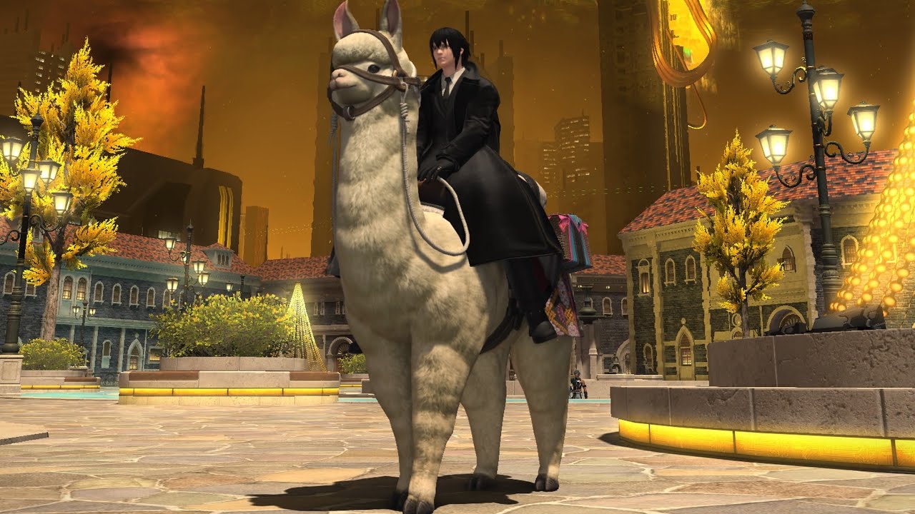 FINAL FANTASY XIV - Alpaca Mount - YouTube
