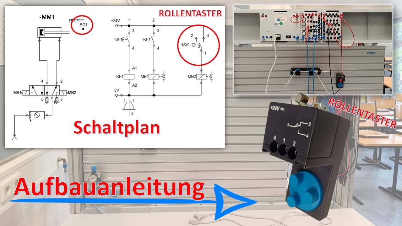 Aufbauanleitung Elektropneumatik Praxis - So schließe ich einen ⚡ ...