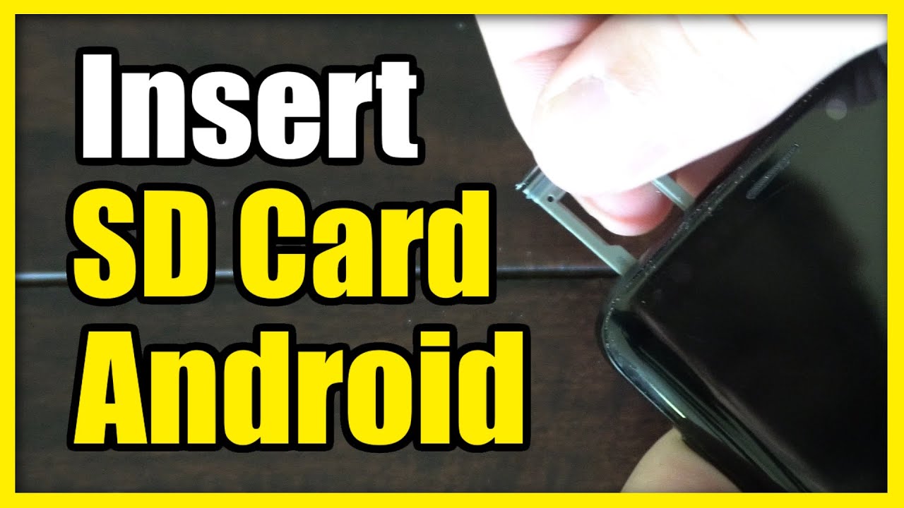 How to Place Micro SD Card into your Android Phone (Fast Tutorial ...