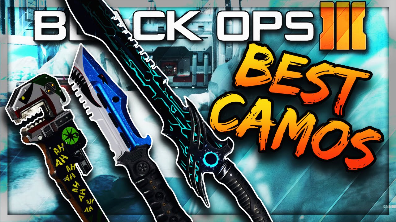 "THE JOKER, SHARK, & SWORD CAMOS" In Black Ops 3! Best Paintshop Camos ...