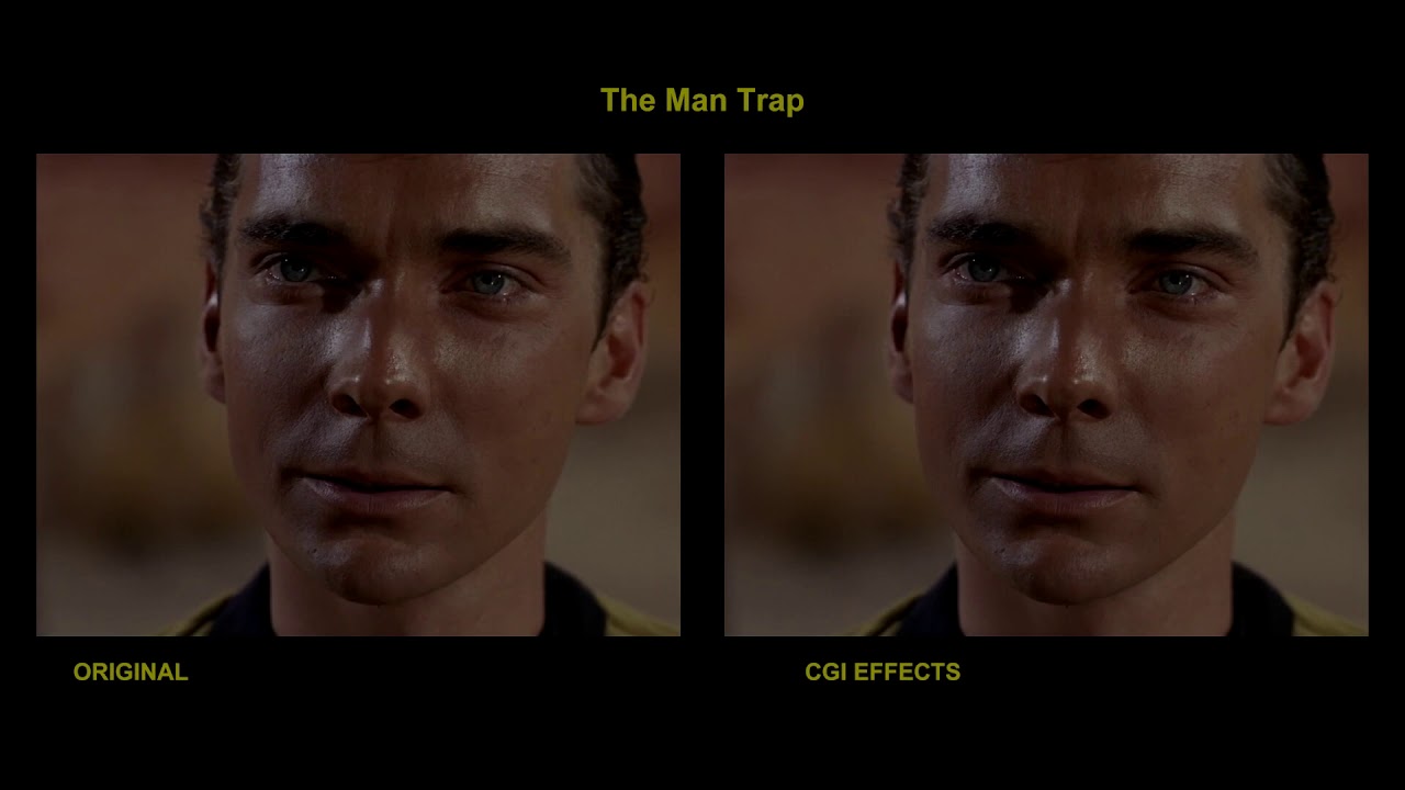 The Man Trap - Visual Effects Comparison - YouTube