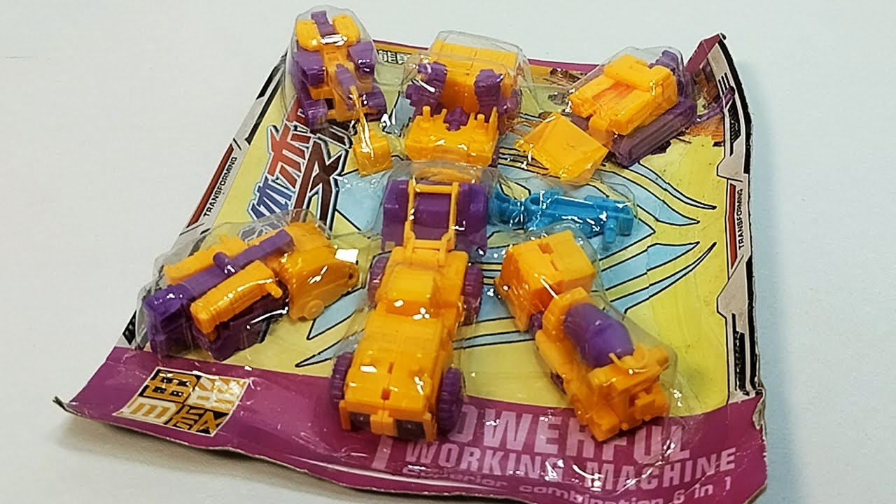 unboxing mainan deformation devastator set haha - YouTube