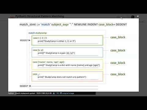 《Python Deep Dive》系列課程延伸 Week 9 - match, Unicode & Assignment Expression(walrus operator) - YouTube