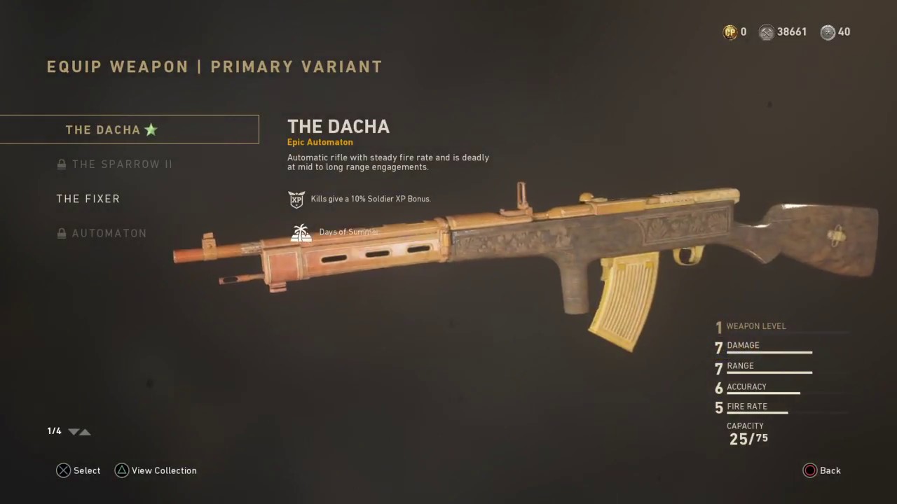 cod ww2 dlc gun ''the dacha'' automaton weapon variant - YouTube