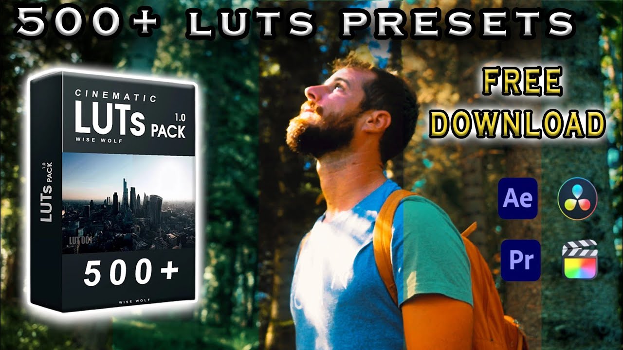 500+ FREE LUTS PRESETS | COLOR GRADING | HOW TO APPLY LUTS IN PREMIERE ...