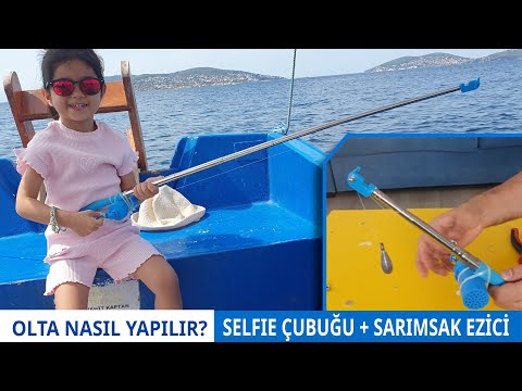 Evde Olta Yapımı | Selfie Çubuğundan Olta Nasıl Yapılır? | Fishing Rod Reel Making