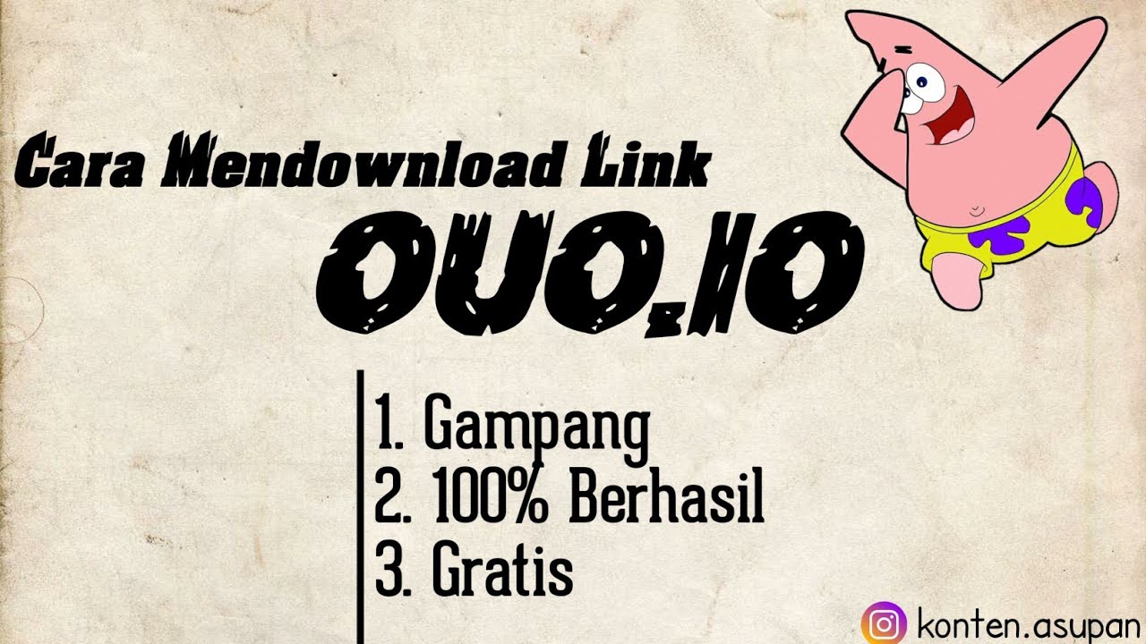 Cara Memdownload Menggunakan Link OUO IO gampang 100% Berhasil - Urab ...