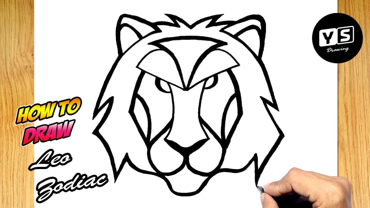 How to draw Leo Zodiac - YouTube