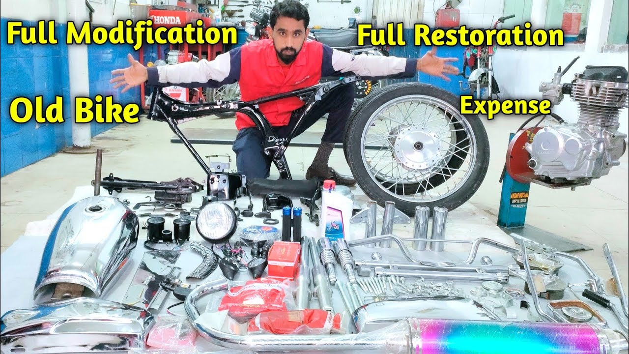 Full Restoration And Modification Honda CG 125 Old Model Bike and ...